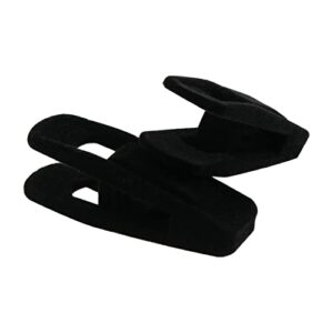 Velvet Hangers Clips Heyous 20pcs Pants Hangers Velvet Clips Black Non-Slip Velvet Hangers Clips for Velvet Flocked Trouser Coat Clothes Clip