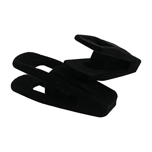 Velvet Hangers Clips Heyous 20pcs Pants Hangers Velvet Clips Black Non-Slip Velvet Hangers Clips for Velvet Flocked Trouser Coat Clothes Clip