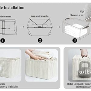 StorageWorks Two 3-Shelf Separable Closet Hanging Shelves with 2-Pack Storage Bins