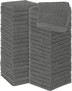 simpli-magic towels, 12”x12” washcloths, gray 24 count