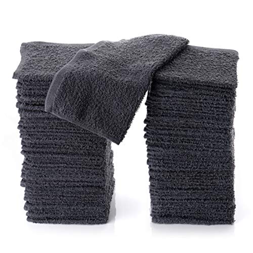 Simpli-Magic Towels, 12”x12” Washcloths, Gray 24 Count