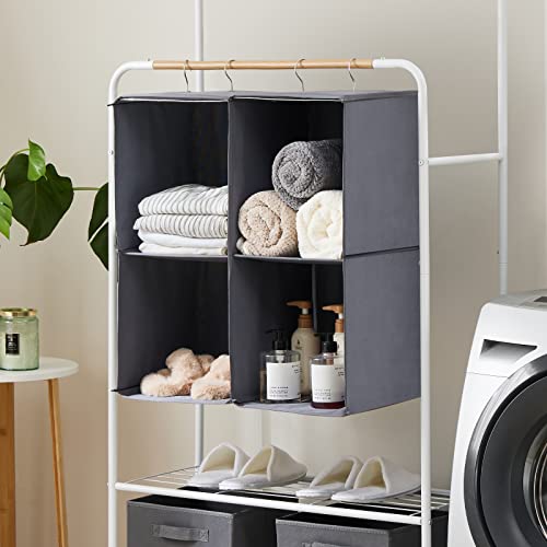 YOUDENOVA 6-Shelf Hanging Closet Organizers and Storage & 4-Section Hanging Closet Organizer