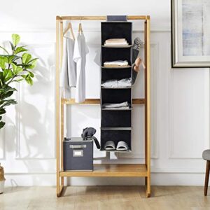 YOUDENOVA 6-Shelf Hanging Closet Organizers and Storage & 4-Section Hanging Closet Organizer