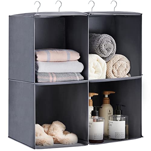 YOUDENOVA 6-Shelf Hanging Closet Organizers and Storage & 4-Section Hanging Closet Organizer