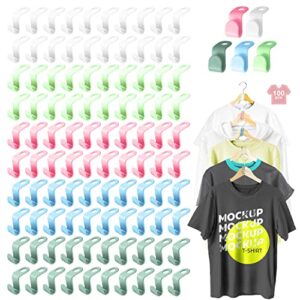 mlurcu hanger hooks clothes hanger connector hooks 100pcs space saving hanger hooks heavy duty cascading hanger extender hooks for closet organizer magic multipurpose hanger hooks for closet wardrobe