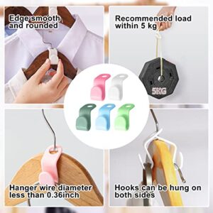 Mlurcu Hanger Hooks Clothes Hanger Connector Hooks 100Pcs Space Saving Hanger Hooks Heavy Duty Cascading Hanger Extender Hooks for Closet Organizer Magic Multipurpose Hanger Hooks for Closet Wardrobe