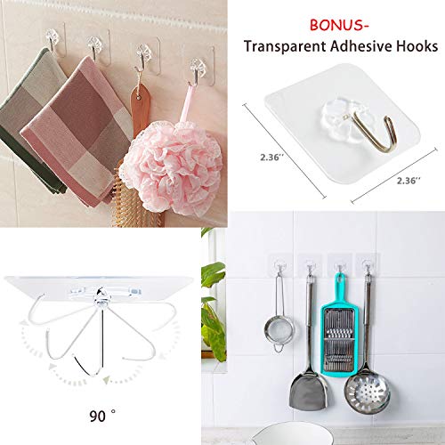 upra Shirt Hangers Space Saving Plastic 10-Pack, Durable Multi-Functional Non-Slip Clothes Hangers Closet Organizers, for Coats Jackets Pants Dress Scarf, Dorm Room/Apartment Essentials