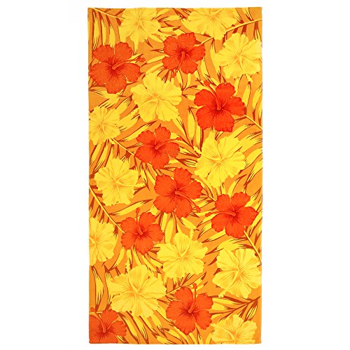 Kaufman - Colorful, Soft, Absorbent 30"X60" Hibiscus Fiber Reactive Beach Towel with ENDHEM - 4 PC Pack - 1427-4PK