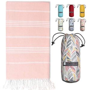 bay laurel turkish beach towel with travel bag 39 x 71 quick dry sand free lightweight large oversized beach towel turkish towels light beach towel travel towels