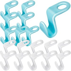 clothes hanger connector hooks 50pcs cascading cloth hanger hook space saving coat hangers clip multi-layer stackable hanger connecting hooks for wardrobe organizer closets