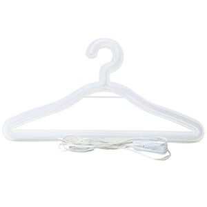 Neon Light Coat Clothing Hanger - USB Powered Clothes Hanger Stand,Convenient to Use with Switch, Practical Clothes Organizer Hanger, Romantic Decoration for Bedroom, Shop, Home Germplasm