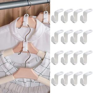 30PCS Clothes Hanger Connector Hooks, Hanger Extender Clips,Cascading Hanger Hooks,Used in Closet Hangers Space Saving and Organizer Closets