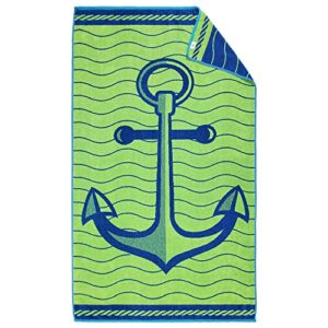 Kaufman - Assorted Premium Velour Oversized Double Jacquard Reversible 750 GSM Beach, Pool Towel, Plush, 40in x 70in, Luxurious 100% Cotton (3-Pack Assorted)