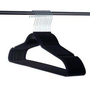 Home-it Premium Velvet Hangers Heavy Duty Clothes Hook Swivel 360-Ultra Thin, 30 Pack