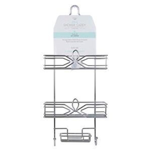 Richards Homewares Aria 3-Tier Shower and Bath Caddy with Soap Dish, 11 x 4.9 x 25.4-Inch, Chrome