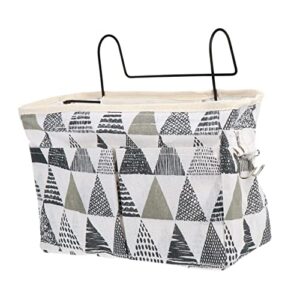 toddmomy 1pc door hanging storage bag hanging storage bags hanging closet organizer organizing basket cotton linen hanging laundry bag child