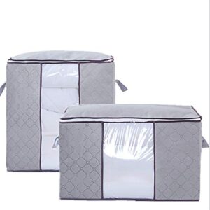 clothes storage bag foldable linen zippered storage bag for closet, pillow, clothes, bag storage containers