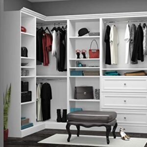 Bestar Versatile Walk-in Closet Organizer, White