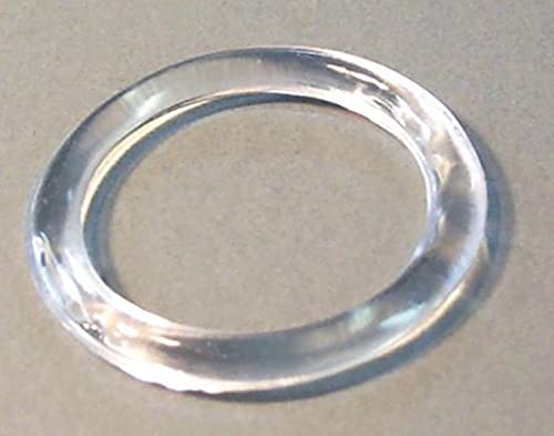 NAHANCO CIR100 Acrylic Scarf Rings, Small, Clear (Pack of 100)