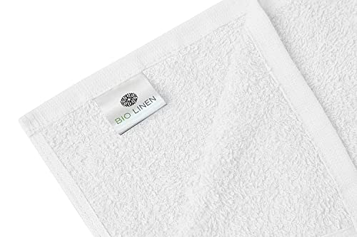 Cotton Bath Towels Set White 24" x 48" Pack of 6 Ultra Soft 100% Cotton Bath Towel White Highly Absorbent Daily Usage Bath Towel Ideal for Pool Home Gym Spa Hotel