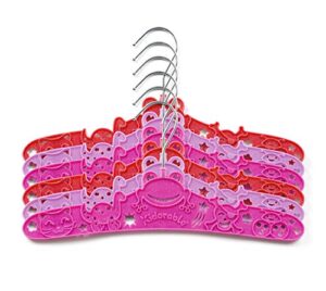 kidorable plastic hanger set for girls