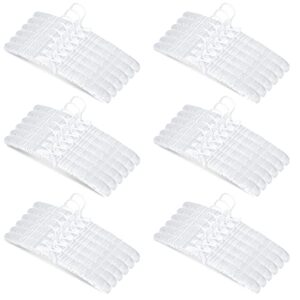 36 pcs white satin padded hanger heavy duty clothes hangers decorative foam hangers for clothing no shoulder bump fabric bride hanger for wedding women girls closet dress blouse