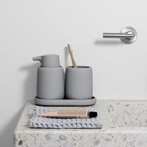 blomus SONO Bathroom Accessory Set in Micro Chip (Grey)