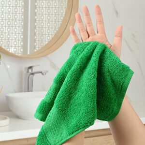 Chiicol Cotton Wash Cloths Absorbent Bath Washcloths for Body and Face - Hotel Towels for Bathroom in Bulk. Durable,Soft Bath Rags, Wash Rag (Multicolor)