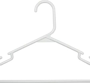 Wisconic Adult Hangers - Pack of 60 - Large Clothing Hanger with Slotted Notches - For Clothes Organization & Storage - Durable & Strong - Made in the USA - Plain