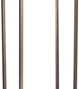 Kingston Brass SCC8265 Pedestal 2-Tier Steel Construction Towel-Rack with Wooden Case, Oil Rubbed Bronze