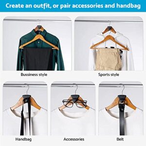 ALINREDBX Space Saving Hanger Hooks, Clothes Hanger Connector Hooks to Create Up to 3X More Closet Space, 18pcs Heavy Duty Cascading Hanger Hooks for Organizer Closet