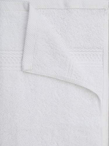 Excellent Deals Wash Cloth [12 Pack, White] - 100% Cotton Washcloth 12" x 12" - Absorbent and Soft Bathroom washcloths - Machine Washable Facecloth - Lint Free Face Towels