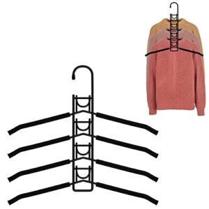 Closet Hangers Space Saver - Multipurpose Hanger Organizer - Clothes Hangers Space Saving - Multi Shirt Hanger - Multi Hook Hanger - Closet Organizers and Storage Hangers - Closet Space Savers – 1pk