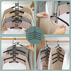 Closet Hangers Space Saver - Multipurpose Hanger Organizer - Clothes Hangers Space Saving - Multi Shirt Hanger - Multi Hook Hanger - Closet Organizers and Storage Hangers - Closet Space Savers – 1pk