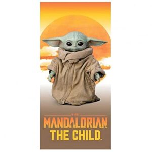 star wars the mandalorian the child 28x58 beach towel