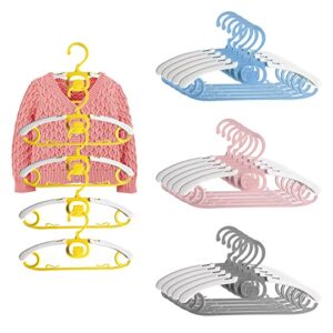 baby hangers,20 packs adjustable baby hangers for nursery,non-slip and extendable child hangers for all children adjustable baby nursery closet hangers