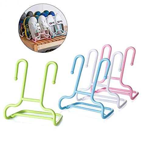 10pcs/Set Shoes Drying Rack Boost Stand Children Kids Shoes Hanger Hanging Shelf Wardrobe Organizer Hanger