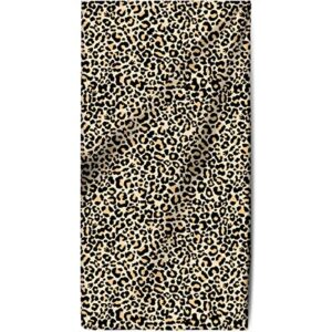 SHUIHAN Leopard Beach Towels for Adults Leopard Towels Panther Cheetah Print Beach Towel Swim Towels Oversized Beach Blanket