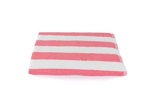 Bleach Safe Luxury Beach Towel Cabana Stripe- Fibertone by 1888 Mills, Made in The USA of US and Imported Materials