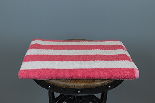 Bleach Safe Luxury Beach Towel Cabana Stripe- Fibertone by 1888 Mills, Made in The USA of US and Imported Materials