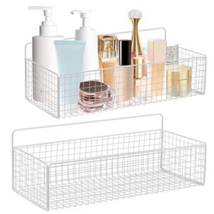 2pcs shower caddy shelf organizer rack, jopbeng no drilling wall mounted bathroom organizer, rustproof self adhesive shower shelves for bathroom toilet kitchen rv