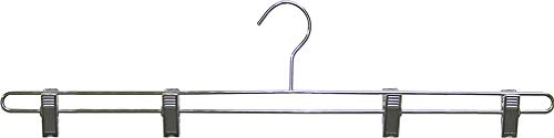 Oversized Chrome Linen - Rug Hanger with 4 Clips in 22" Length X 3/16" Thick, Box of 12