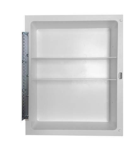 Mirrors and More 16" x 22" Medicine Cabinets for Bathroom with Mirror - Frameless Pencil Edge, Recessed, Modern Home Décor, Polish Edge, Non Adjustable Shelves