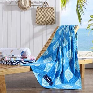 SCOUT Home | Oversized Beach Towel 100% Cotton, Ultra Soft & Absorbent, Fade-Resistant, Medium-Weight, 70 x 40, Waterworld