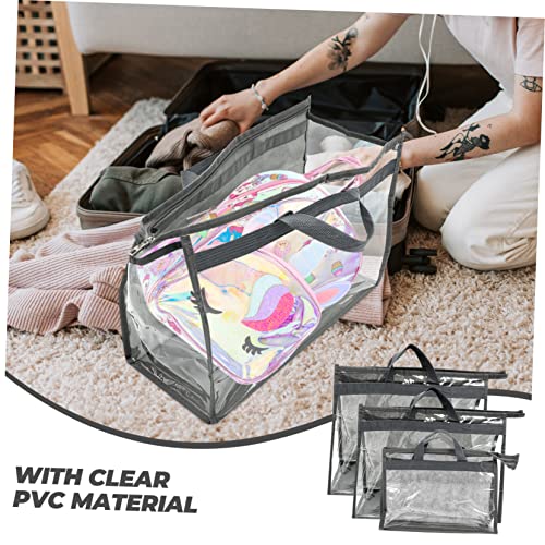 Cabilock 15 Pcs Bag Hanging Bag Hanging Storage Bag Clear Storage Bag House Kits Hanging Storage Pockets Proof Bag Organizer Purse Bag Closet Handbag Organizers Purse Storage Seal