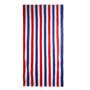 Outdoor Living Patriotic Beach Towel 4 Pack Set in Variety Stars, Stripes, Anchor, Flag