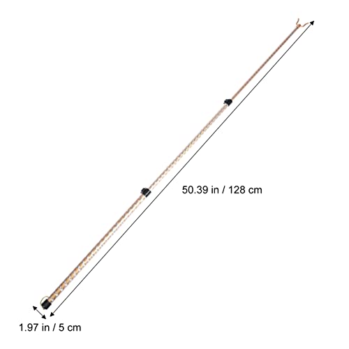 DOITOOL Closet Reacher Pole Telescoping Garment Pole Clothing Hanger Shepherds Hook Closet Pole with Utility Hook Long Reach Stick for Closet Shelf Ceiling Golden