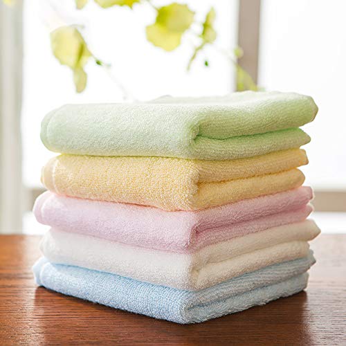 Yoofoss Luxury Bamboo Washcloths Towel Set 10 Pack Baby Wash Cloth for Bathroom-Hotel-Spa-Kitchen Multi-Purpose Fingertip Towels and Face Cloths 10'' x 10''