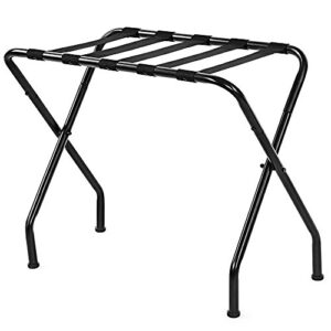 kcelarec metal folding luggage rack, steel frame, foldable luggage rack for hotel