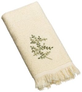 avanti linens greenwood fingertip towel, ivory